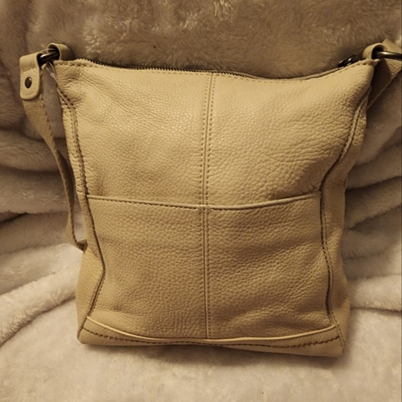 The Sak | Bags | Medium Size Leather Crossbody Handbag In Cream Color ...